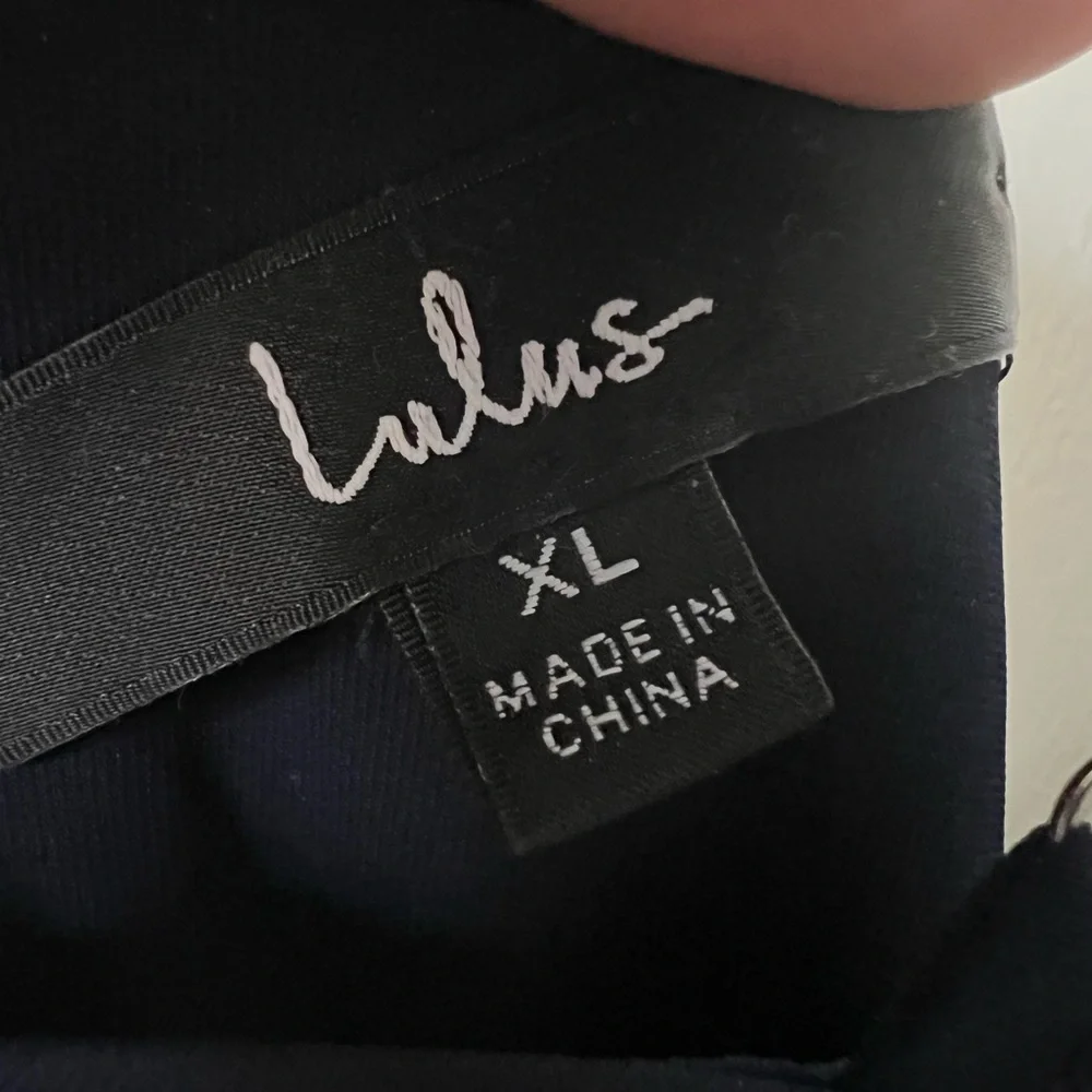 Lulus | Dresses | Reinette Navy Blue Midi Dress | Poshmark